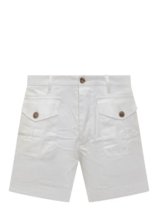 Dsquared2 Pocket Detailed Ranger Chino Shorts - White