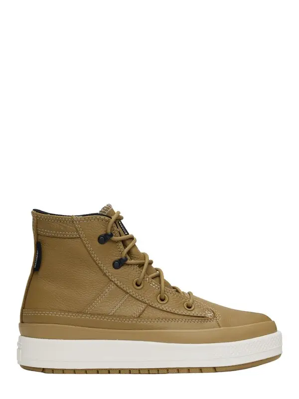 CONVERSE High Top Lace Up Sneakers With Perforated Details - Green