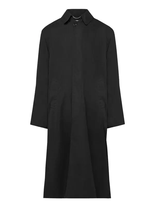 MAISON MARGIELA Long Sleeved Trench Coat - Black