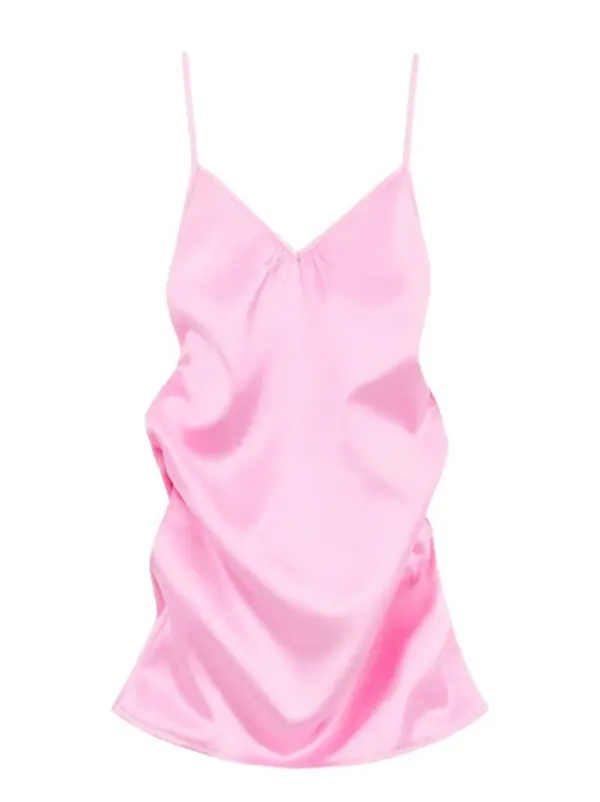 We11Done Logo Halter Mini Dress - Pink