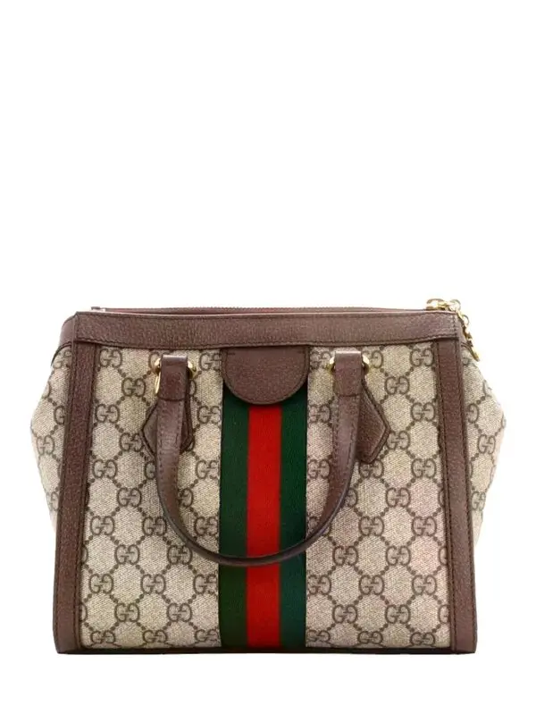 Gucci Ophidia Gg Coated Canvas Small Tote Bag - Brown