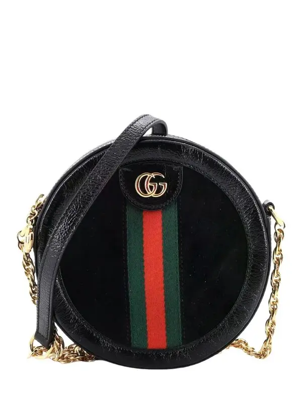 Gucci Ophidia Round Shoulder Bag - Black