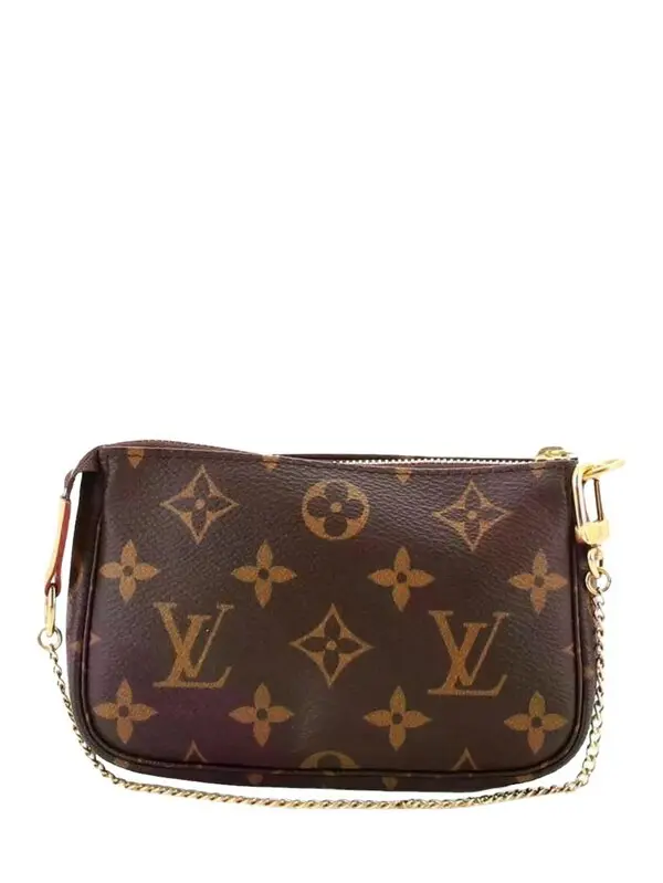 LOUIS VUITTON Pochette Accessoires Mini Clutch Bag - Brown