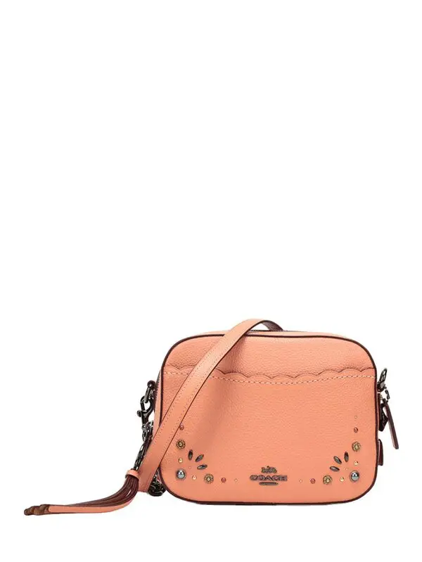 COACH Rivet Detail Camera Bag - Pink