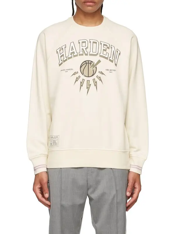 Neil Barrett X James Harden Long-sleeved Hooded Sweater - White