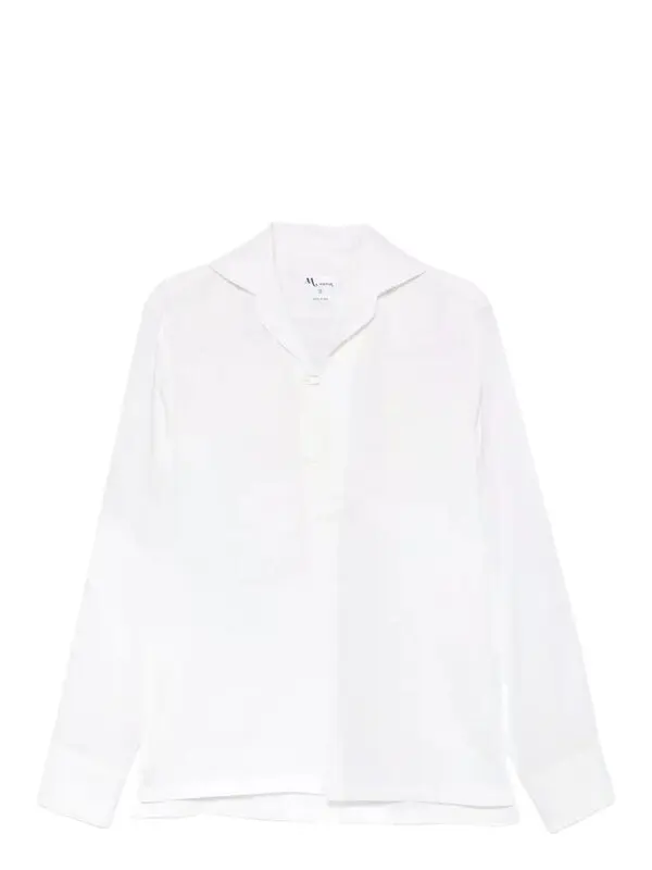 DOPPIAA Long-sleeve Spread-collar Shirt - Neutrals