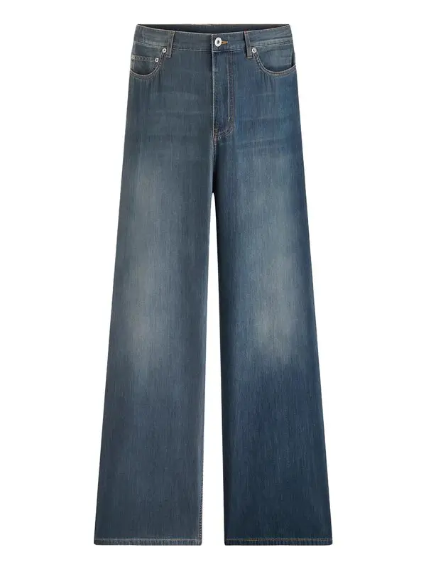 Dior High-rise Wide-leg Jeans - Blue