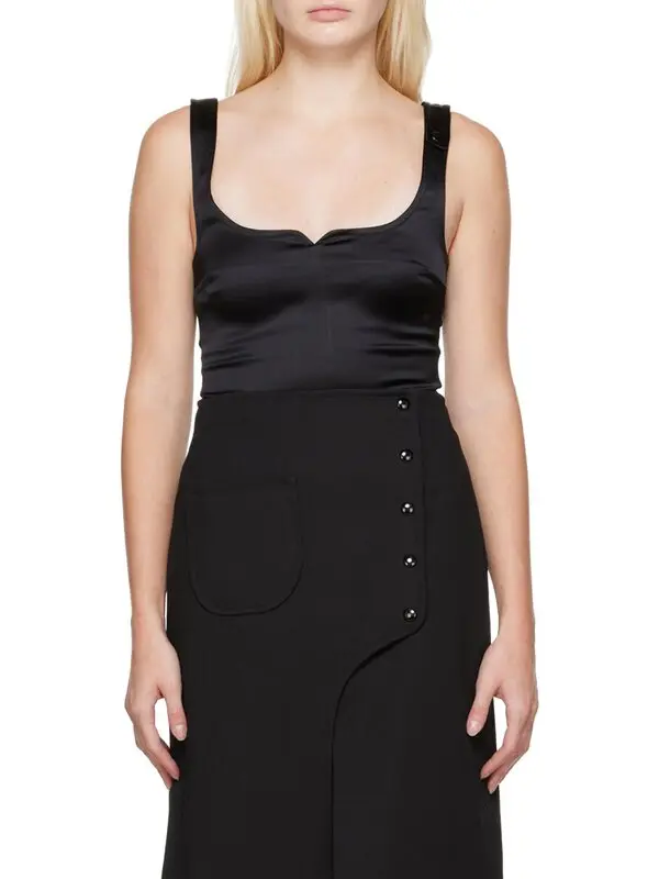 COURREGES Logo Vest - Black
