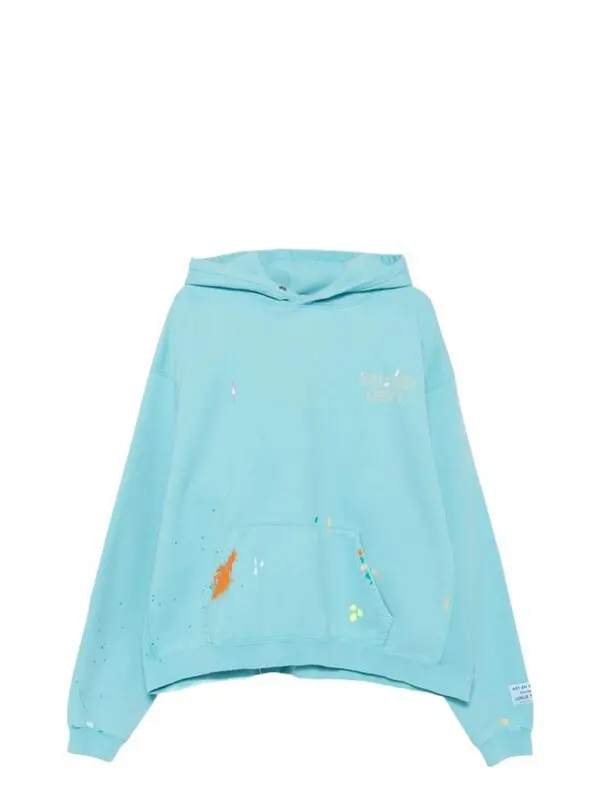 GALLERY DEPT. Long-sleeved Hooded Sweatshirt - Blue