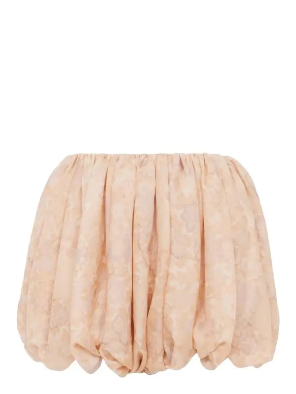Chloé Mini Bloomer Shorts In Silk Charmeuse - Multicolored Pink