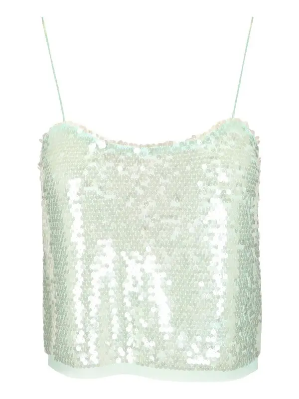 FORTE_FORTE Sequin Camisole Top - White