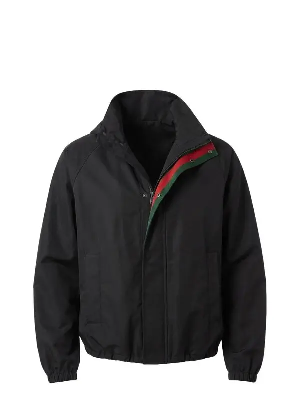 Gucci Blouson Jacket With Drawstring Accents - Black