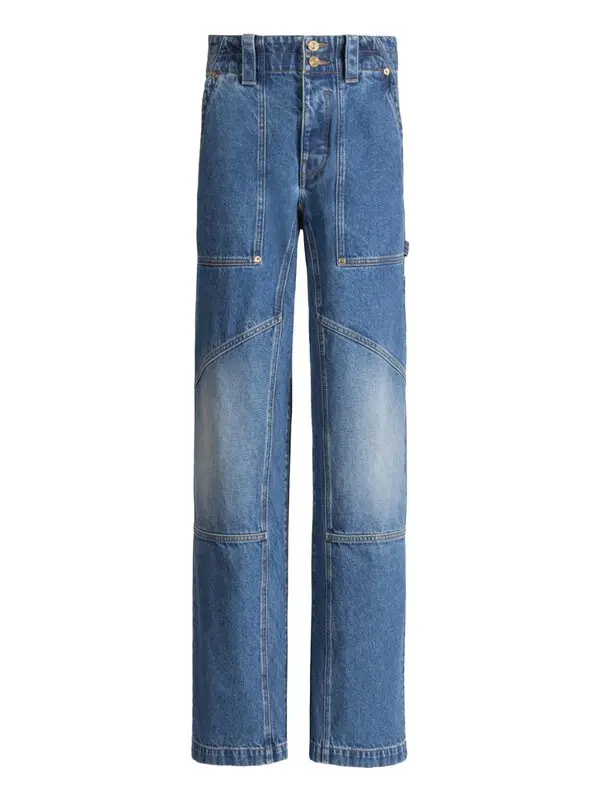 Balmain Carpenter Denim Jeans - Blue