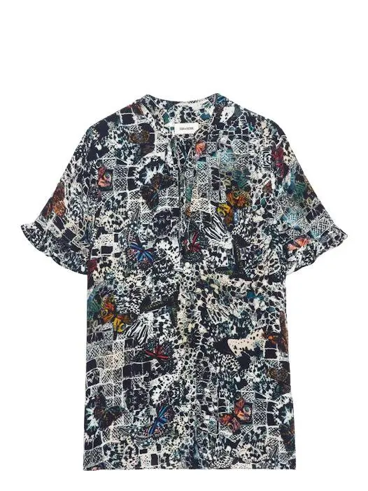 Zadig&Voltaire Fluid Ink Blouse - Encre