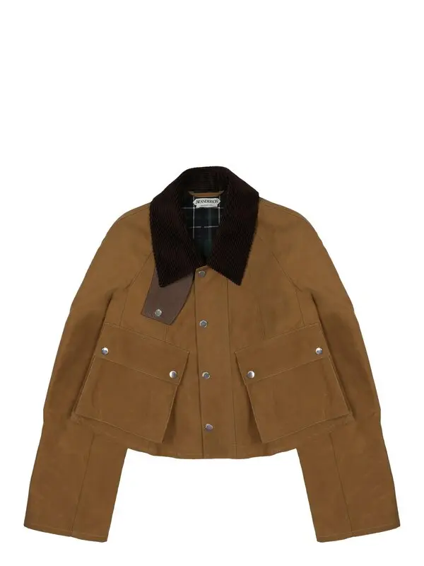 JW Anderson Cropped "barn" Jacket - Brown