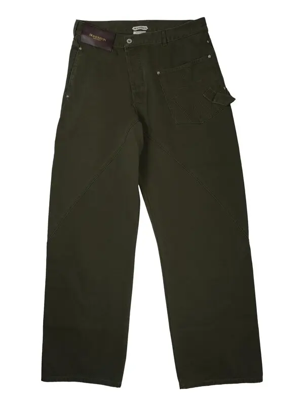 JW Anderson Twisted Workwear Jeans - Green