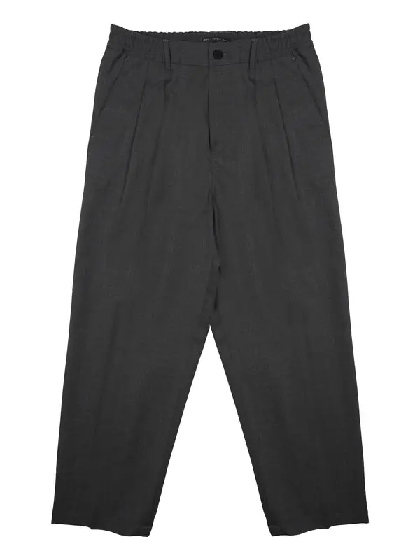 LOW BRAND Zen Tropical Tailored Trousers - Grey