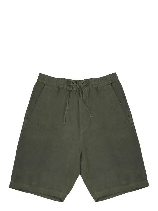 120% Lino Linen Shorts - Green