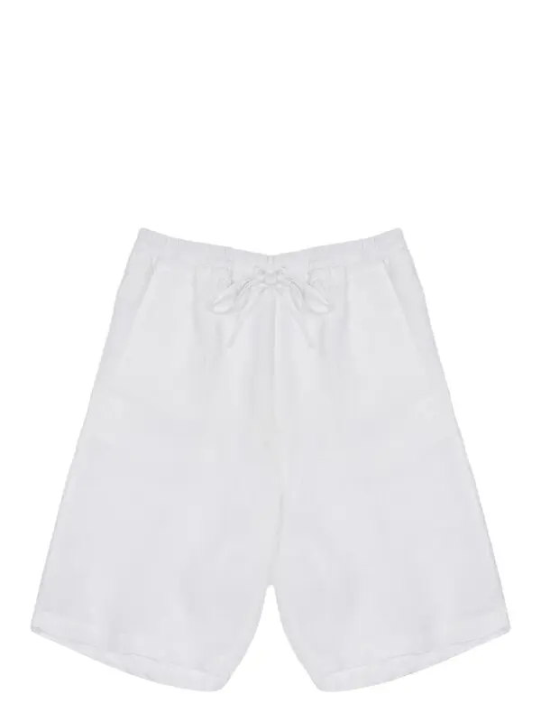 120% Lino Linen Shorts - White