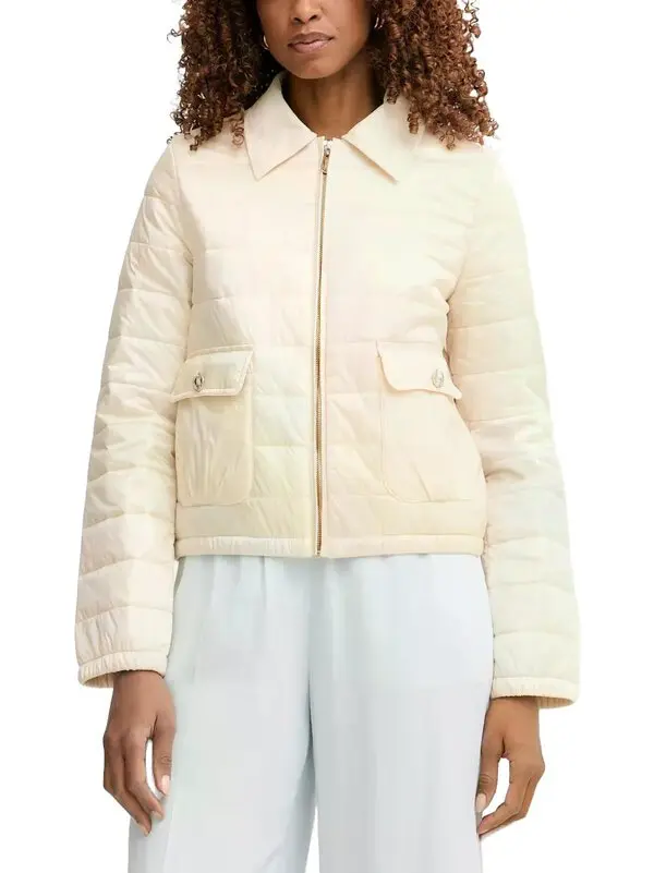TWINSET Quilted Zip-up Jacket - Neutrals