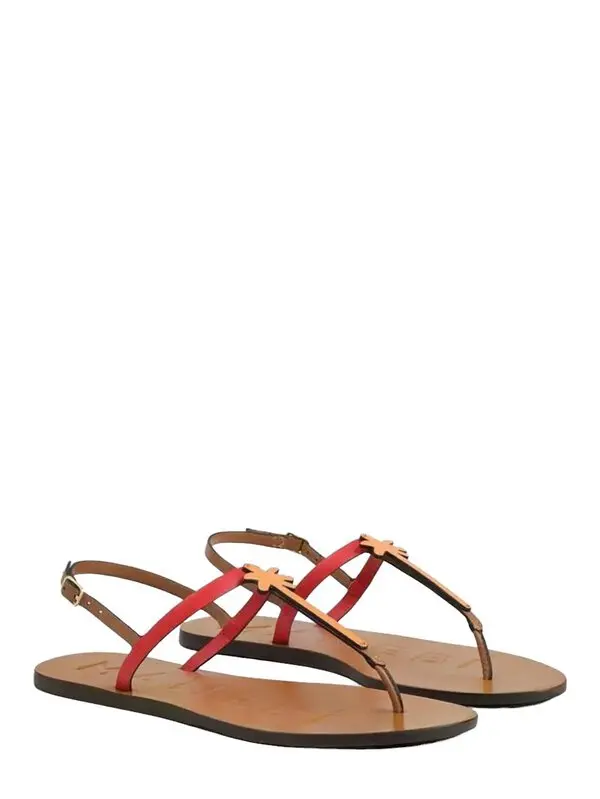 Manebí Canyon Palm-tree Sandals - Red