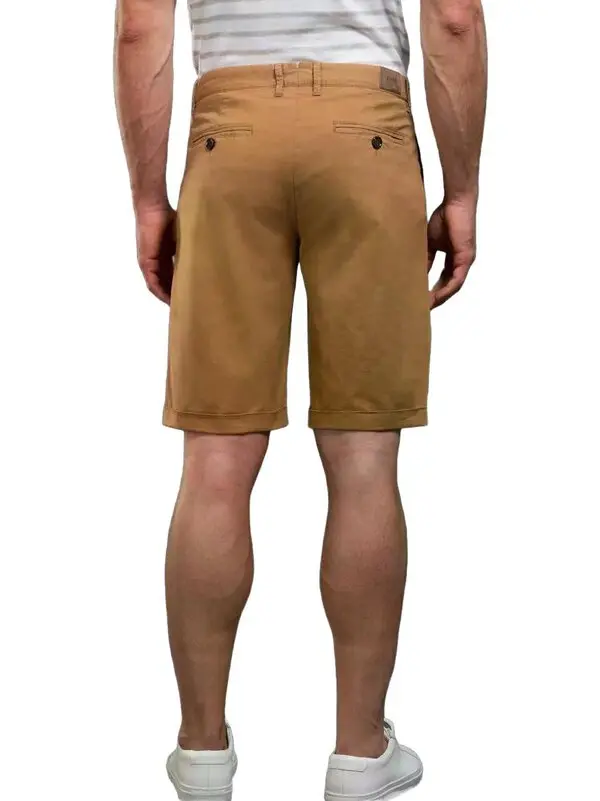 MOORER Alicudi-bb Twill Shorts - Neutrals