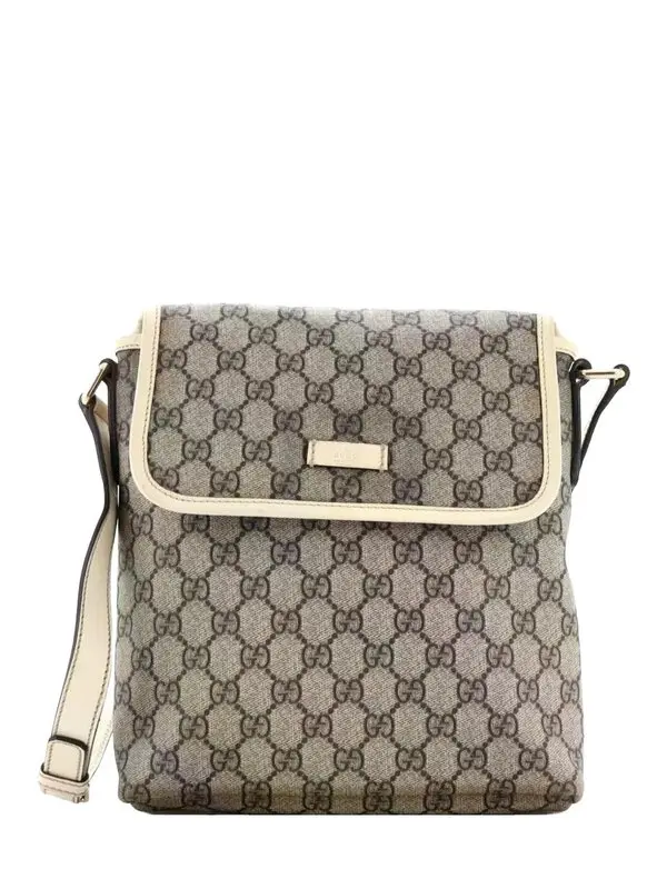 Gucci Gg Coated Canvas Small Messenger Bag - Brown