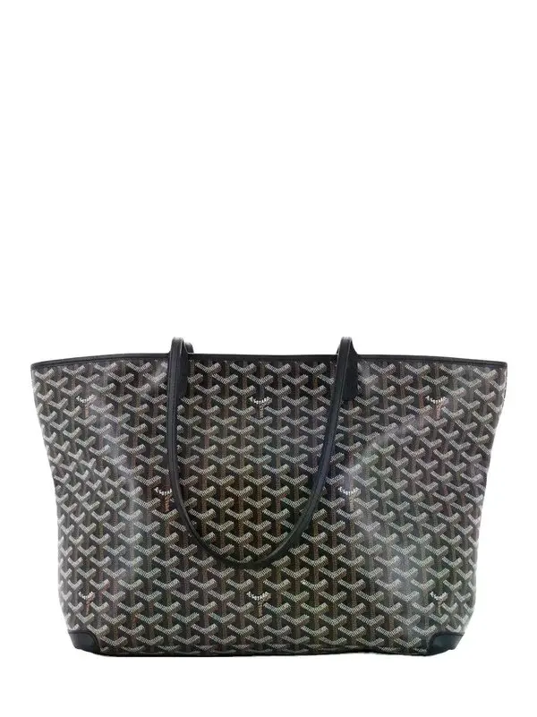 Goyard Artois Tote Coated Canvas Mm Shoulder Bag - Black