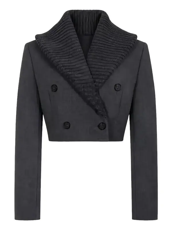 DIESEL® G-olden Cropped Blazer - Grey