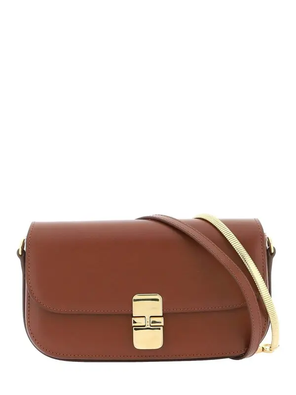 A.p.c. Chain-linked Shoulder Bag - Brown