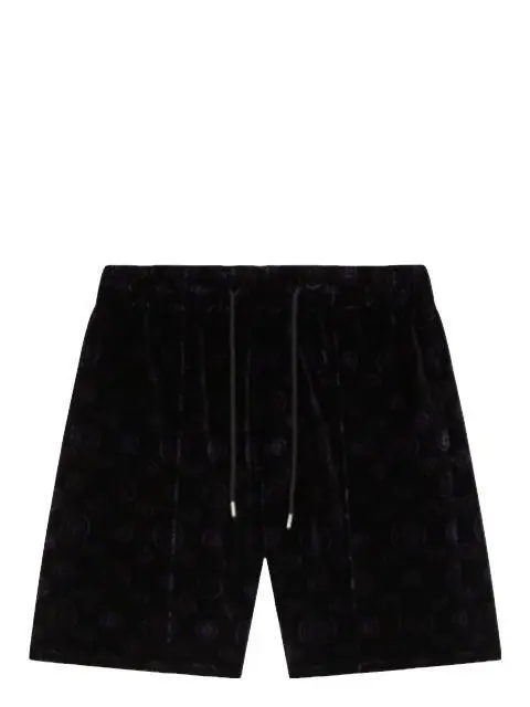 Casablanca Monogram Velour Shorts - Purple