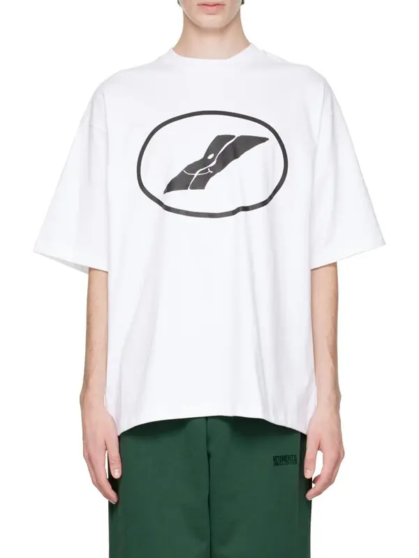 We11Done Logo-print Cotton T-shirt - White