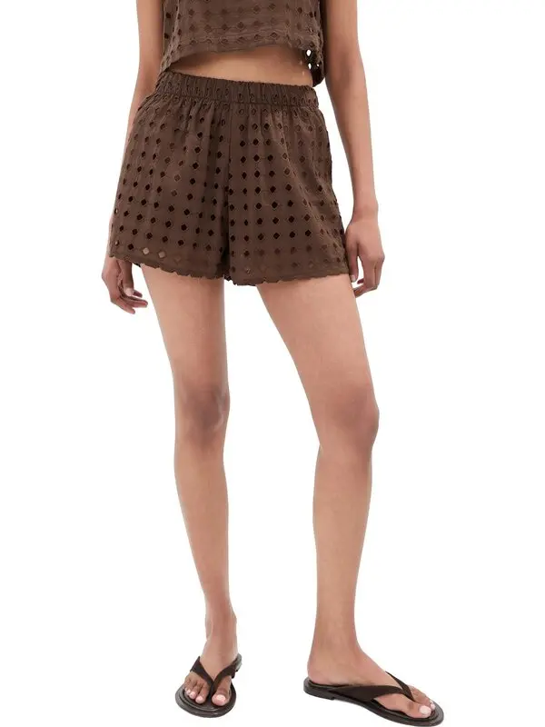 LE BOP Lucia Shorts - Shaved Chocolate