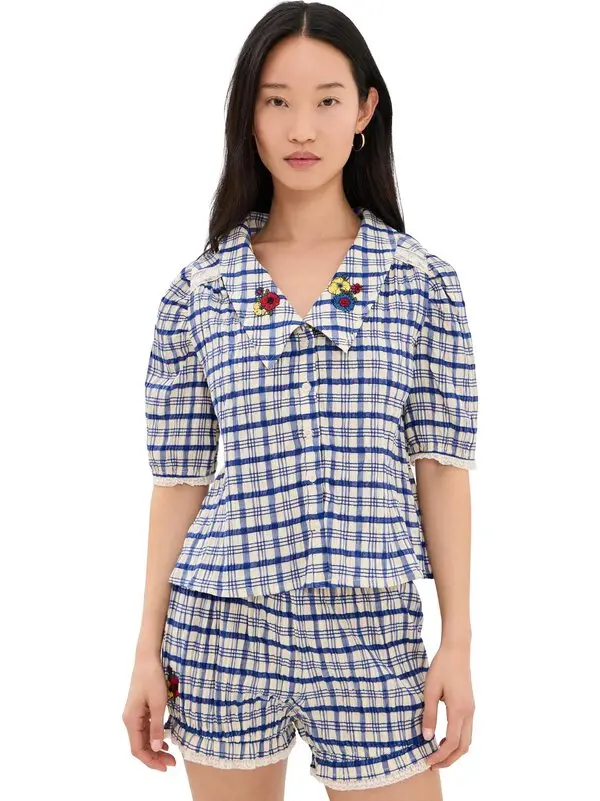 LISA SAYS GAH Sam Top - Cornflower