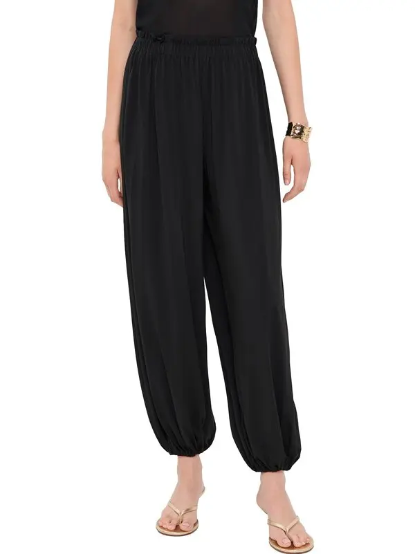 Paige Marcienne Ruffle Hem Pants - Black