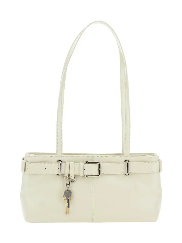 OSOI Magnetic Fastened Shoulder Bag - White
