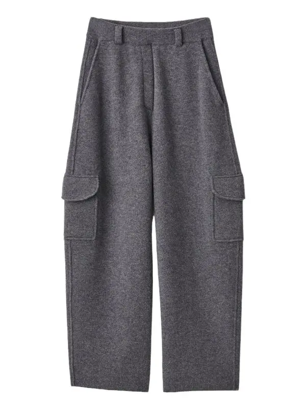 LISA YANG Azaria Elasticized Cargo Pants - Graphite Color