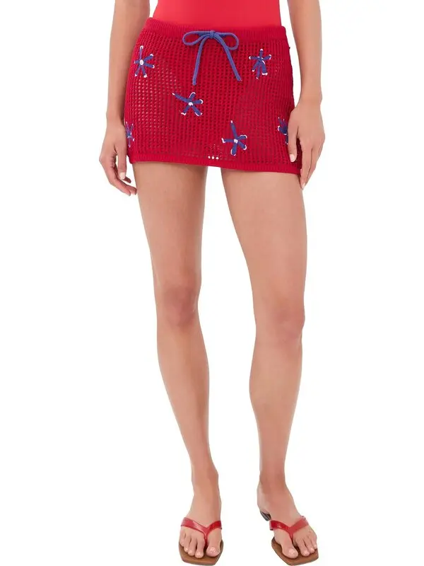 Staud Zya Mini Skirt - Painted Foulard