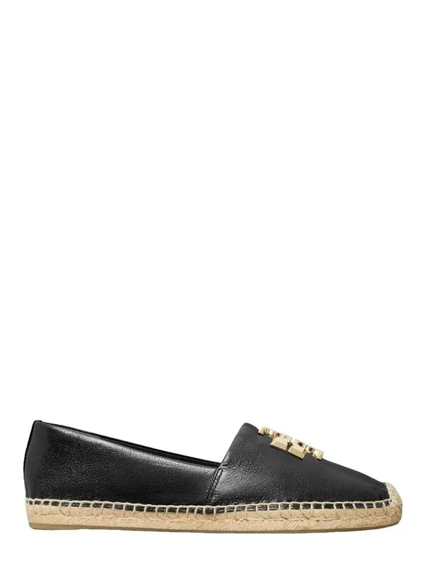 Tory Burch Eleanor Espadrille Flat - Black/gold