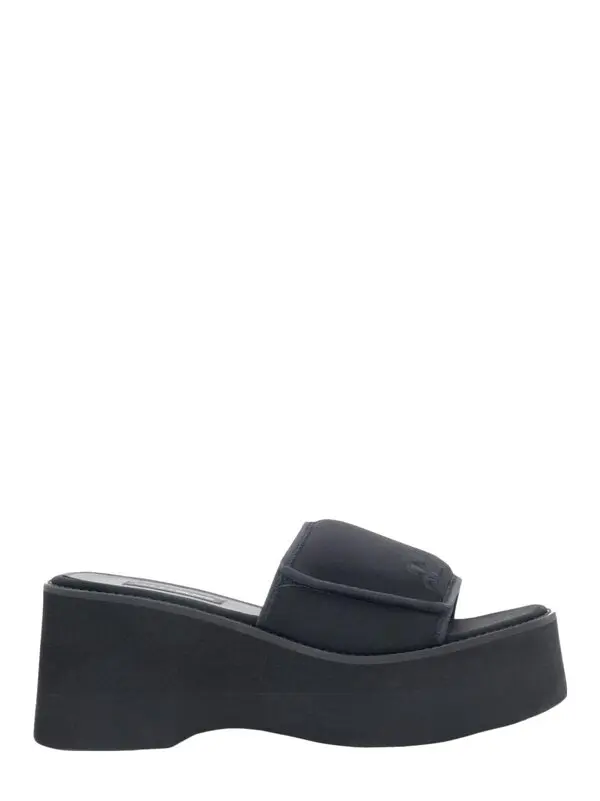 COURREGES Wedge Sandals - Black