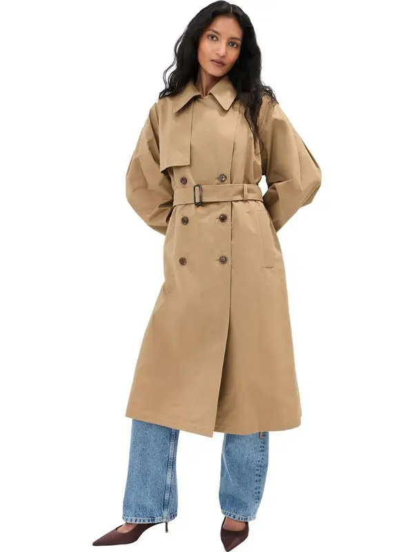 LE BOP Toby Trench Coat - Hazelnut