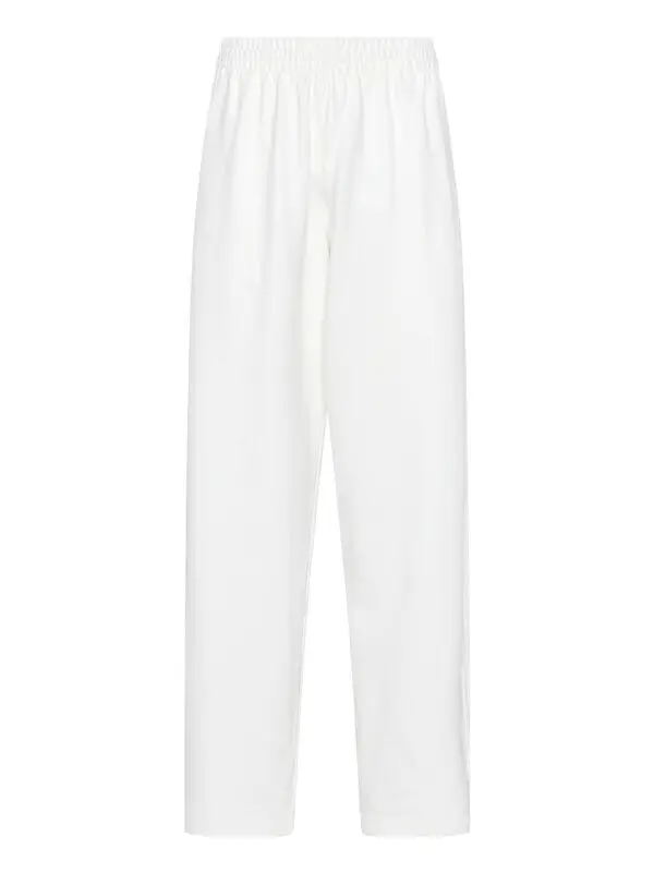 Wardrobe.NYC Track Pants With Zippered Slits - White