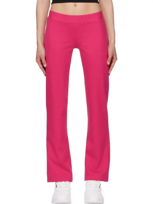 Versace Logo Crystal Sweatpants - Pink