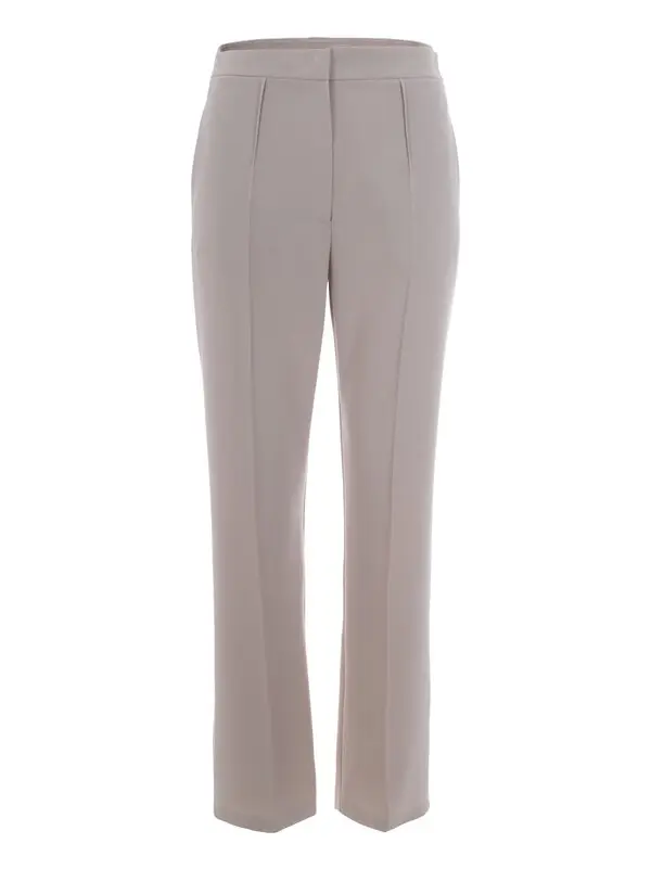 Patrizia Pepe Pleated Casual Trousers - Gray
