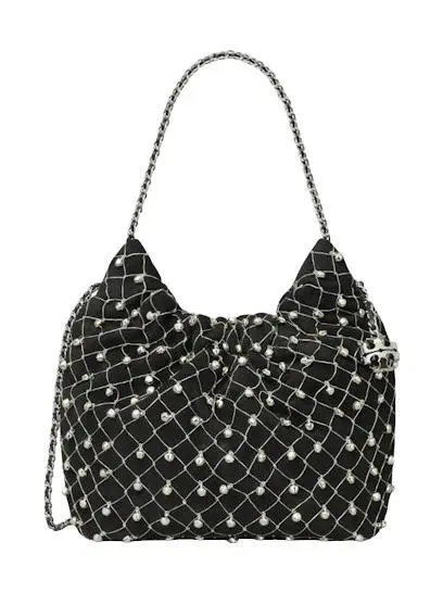 Tory Burch Fleming Bell Mini Hobo Bag - Black