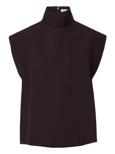 Alaïa Poplin Turtleneck Top - Black