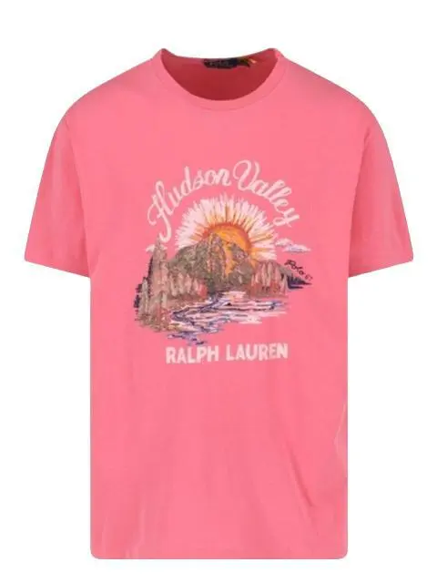 Polo Ralph Lauren Graphic Printed Crewneck T-shirt - Pink