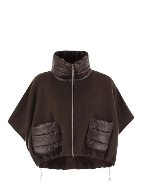 Herno Stand-up Collar Casual Jacket With Patch Pockets - Black