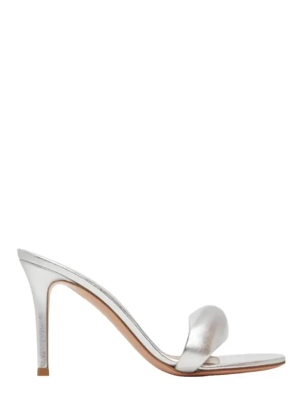 GIANVITO ROSSI Silver Bijoux 85 High-heeled Sandals - White
