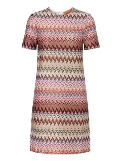 Missoni Zig Zag Lamé Mini Dress - Multicolor
